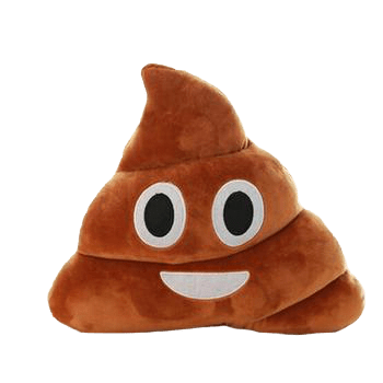Coussin Emoji Caca | Coin Coussin